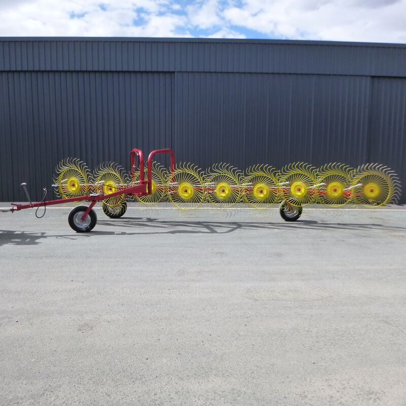 USED BONEL 9 WHEEL IN-LINE RAKE | Konigs Shepparton Pty. Ltd