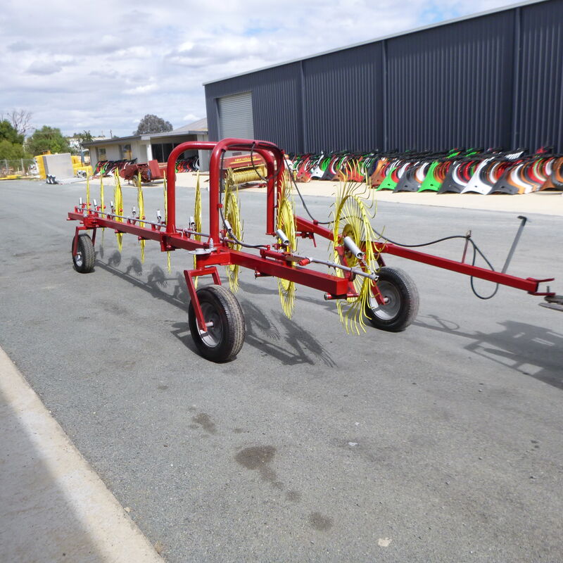 USED BONEL 9 WHEEL IN-LINE RAKE | Konigs Shepparton Pty. Ltd