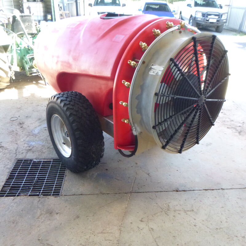 USED SILVAN 1000L SUNTUFF AIRBLAST SPRAYER | Konigs Shepparton Pty. Ltd